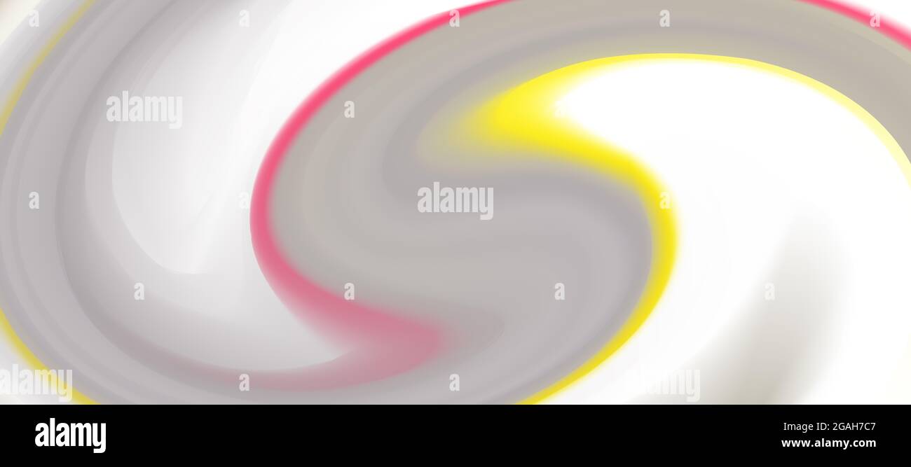 Abstract liquid background design, pink and yellow paint color flow ...