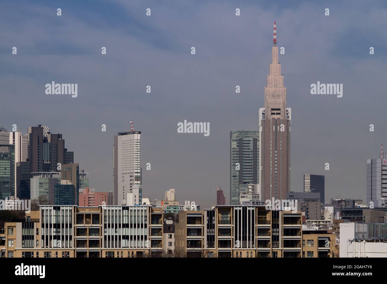 The NTT Docomo Tower seen from Omotesando Tokyo, Japan Stock Photo - Alamy