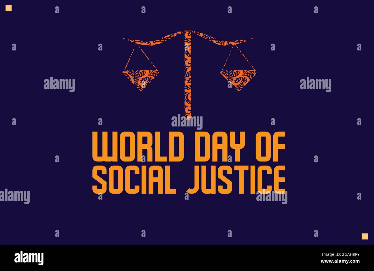 World Day of Social Justice vector template Stock Vector Image & Art ...
