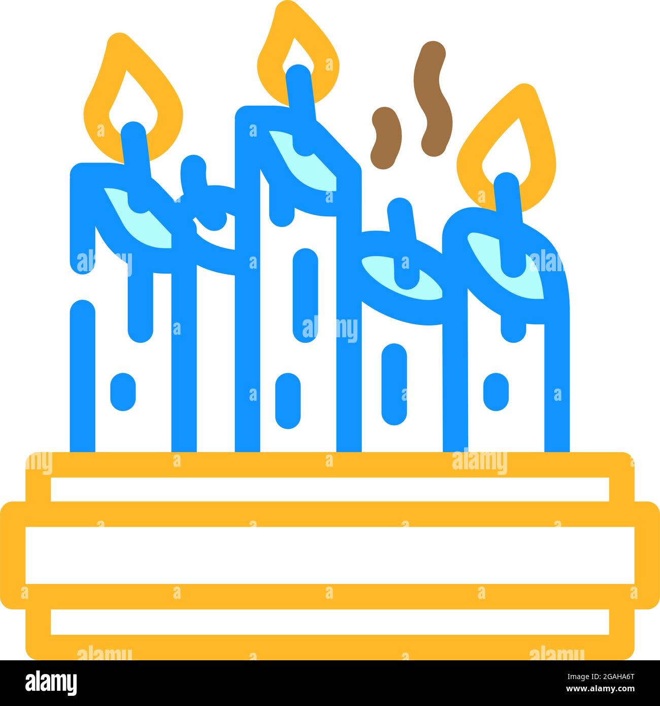 Candles flowers church Cut Out Stock Images & Pictures - Alamy