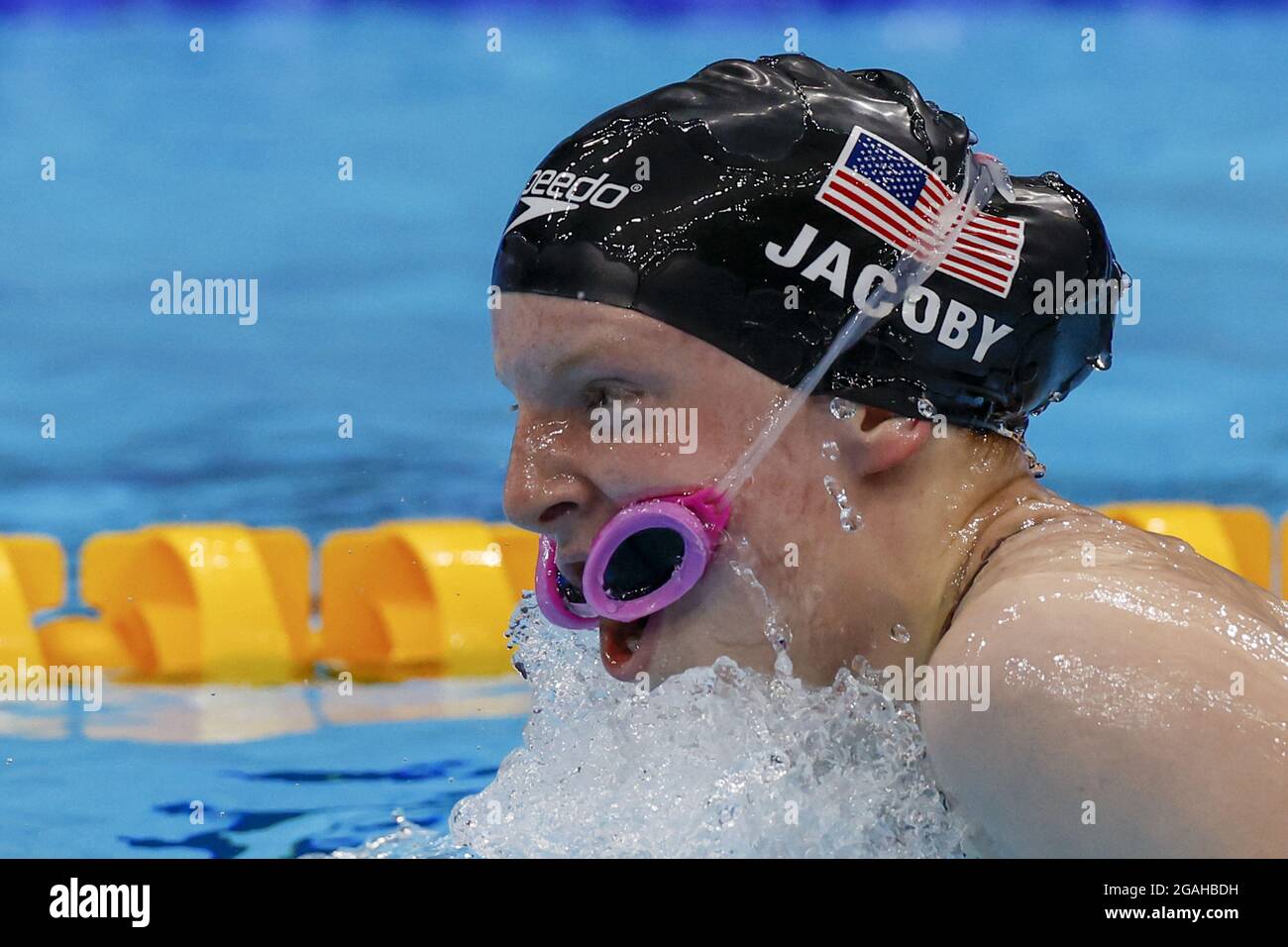 Tokyo, Japan. 31st July, 2021. Lydia Jacoby of USA competes in the ...