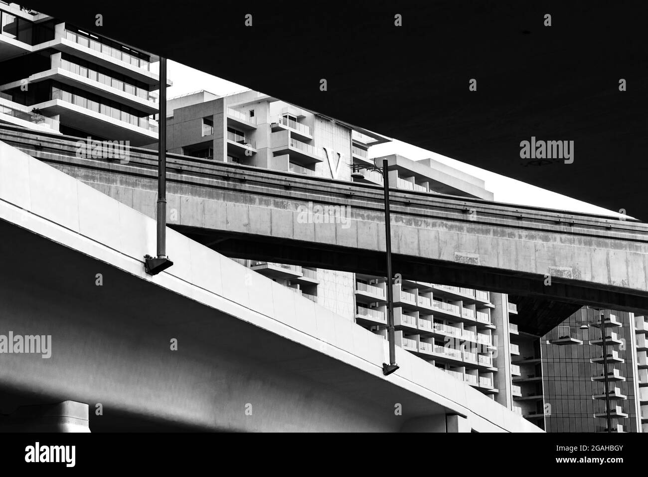 Futuristic dark city black Black and White Stock Photos & Images - Alamy