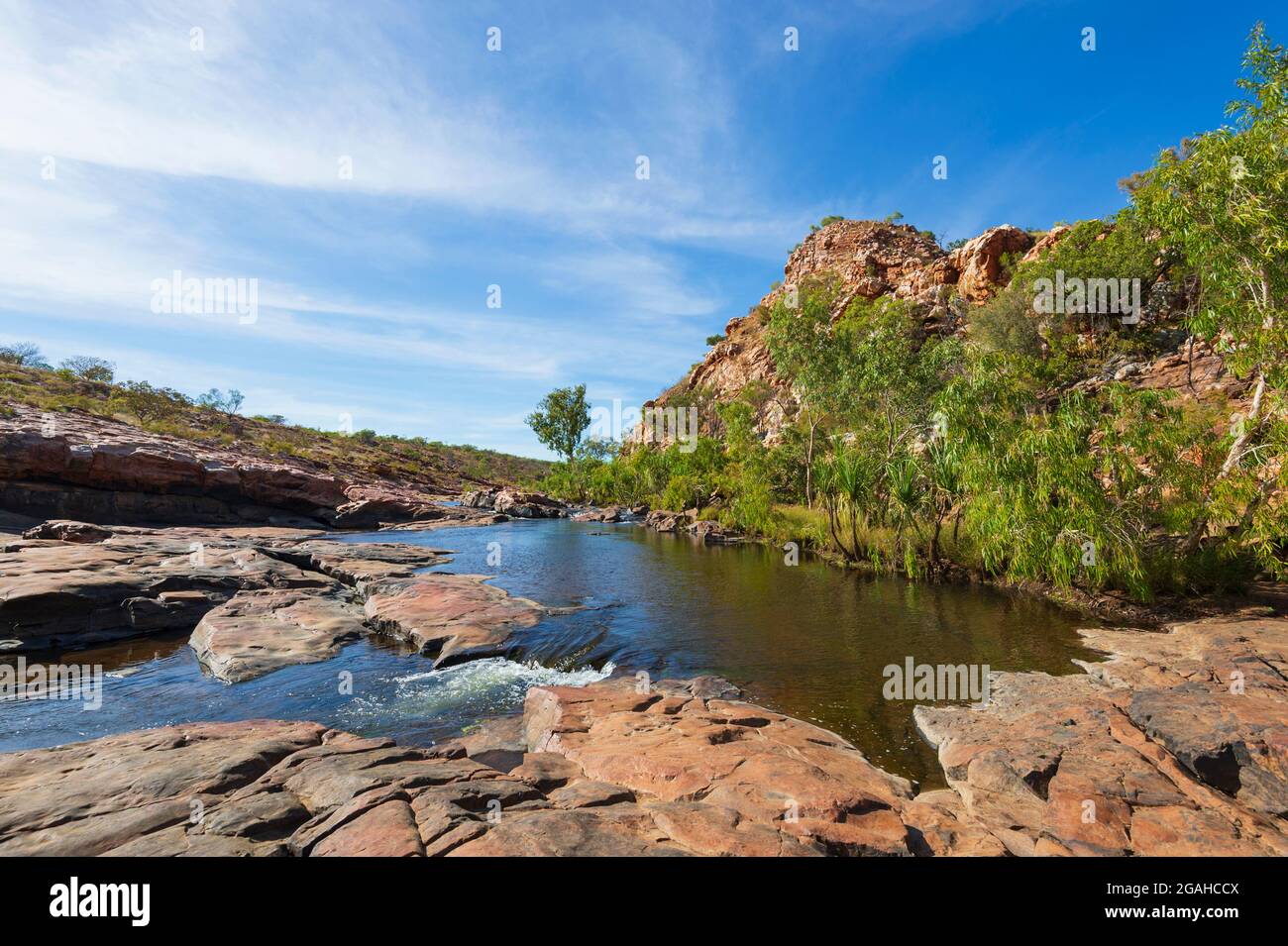 Scenic view of Bell Gorge, a popular destination in the Kimberley ...