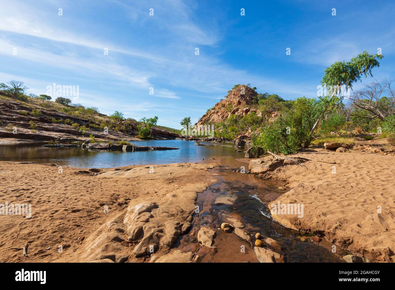 Scenic view over Bell Gorge, a renowned destination in the Kimberley ...