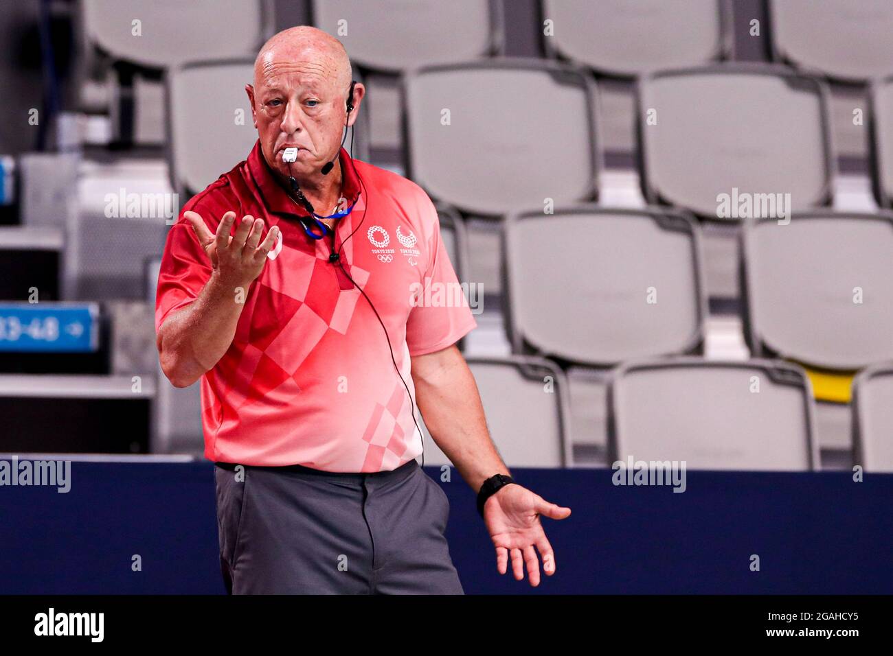 Tokyo, Japan. 31st July, 2021. TOKYO, JAPAN - JULY 31: Referee Michael ...