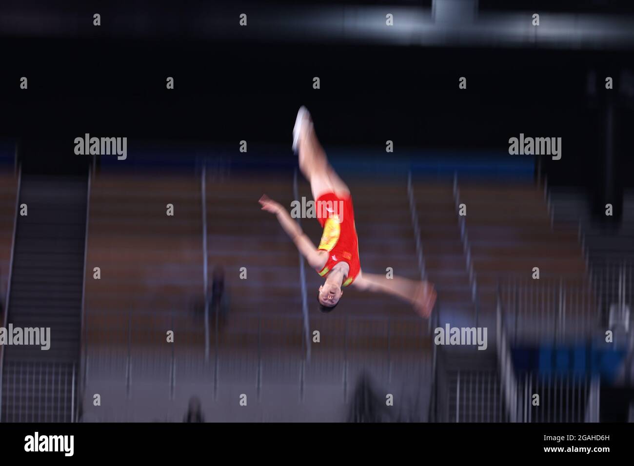 Tokyo, Japan. 31st July, 2021. Dong Dong of China competes during the ...