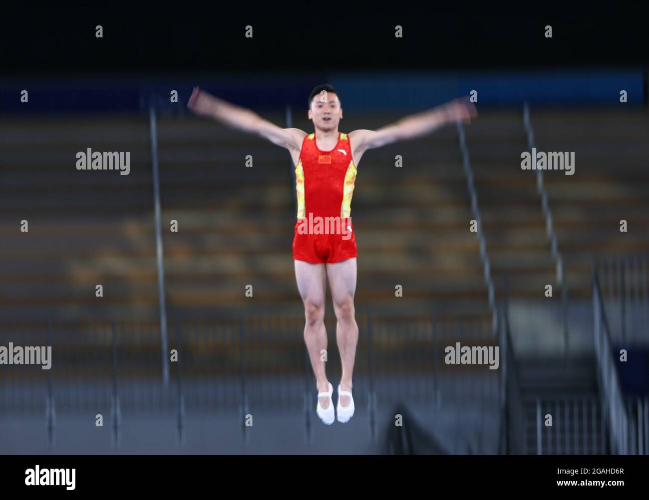 Tokyo, Japan. 31st July, 2021. Dong Dong of China competes during the ...