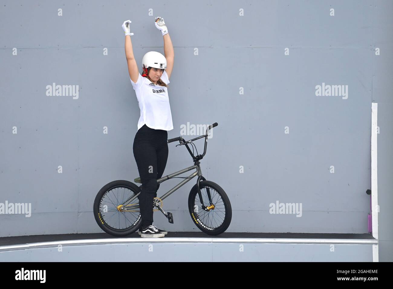 Tokyo, Japan. 31st July, 2021. Lara LESSMANN (GER), Cycling BMX ...