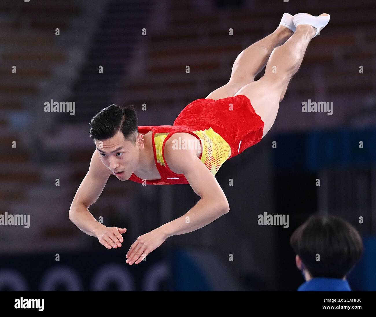 Tokyo, Japan. 31st July, 2021. Dong Dong of China competes during the ...