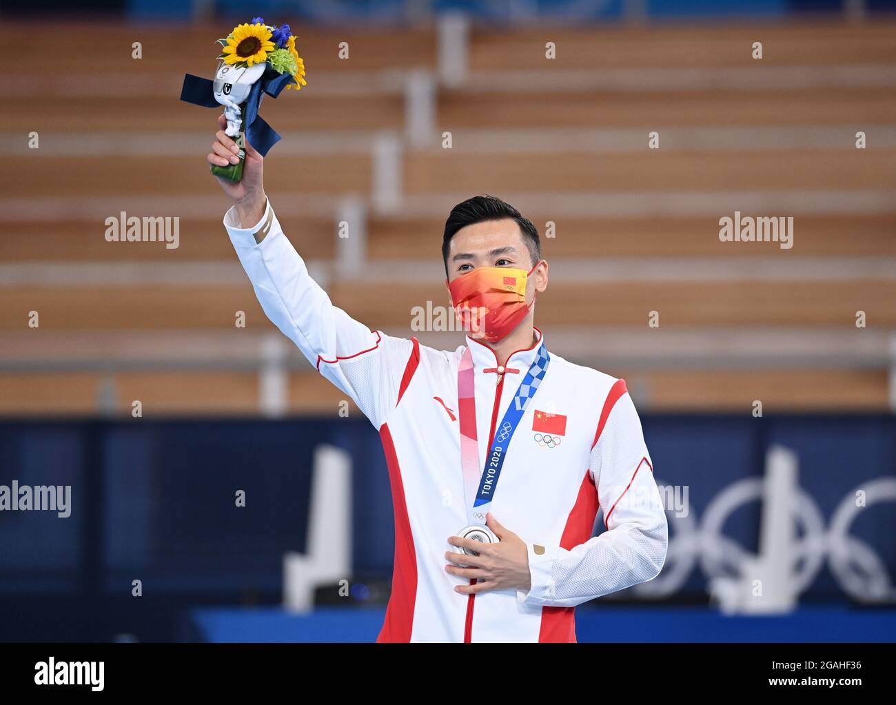 Tokyo, Japan. 31st July, 2021. Dong Dong of China reacts during the ...