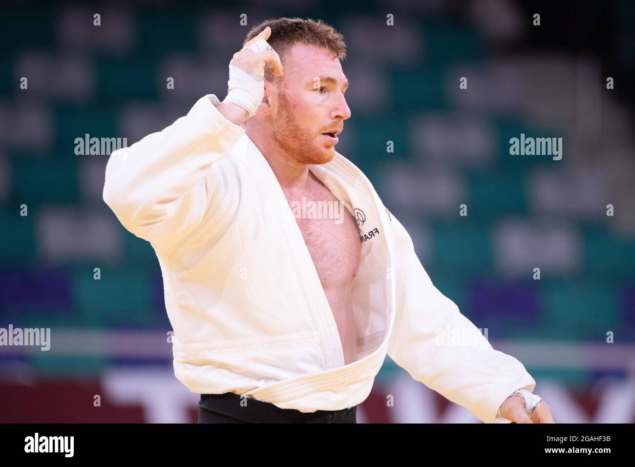 Axel Clerget (FRA) men -90 kg semi final Judo-Mixed Team JULY 31, 2021 ...
