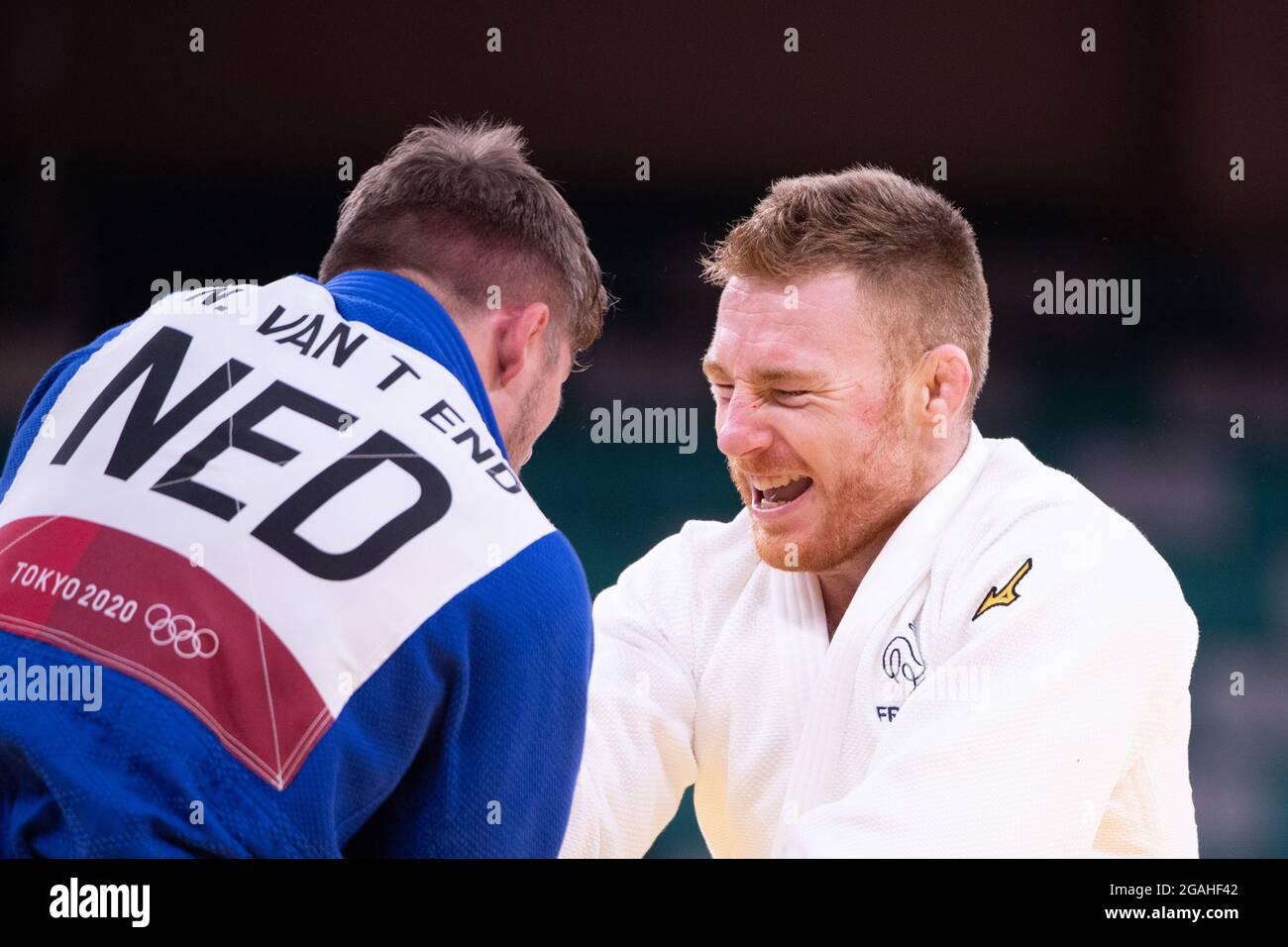 Axel Clerget (FRA) men -90 kg semi final Judo-Mixed Team JULY 31, 2021 ...