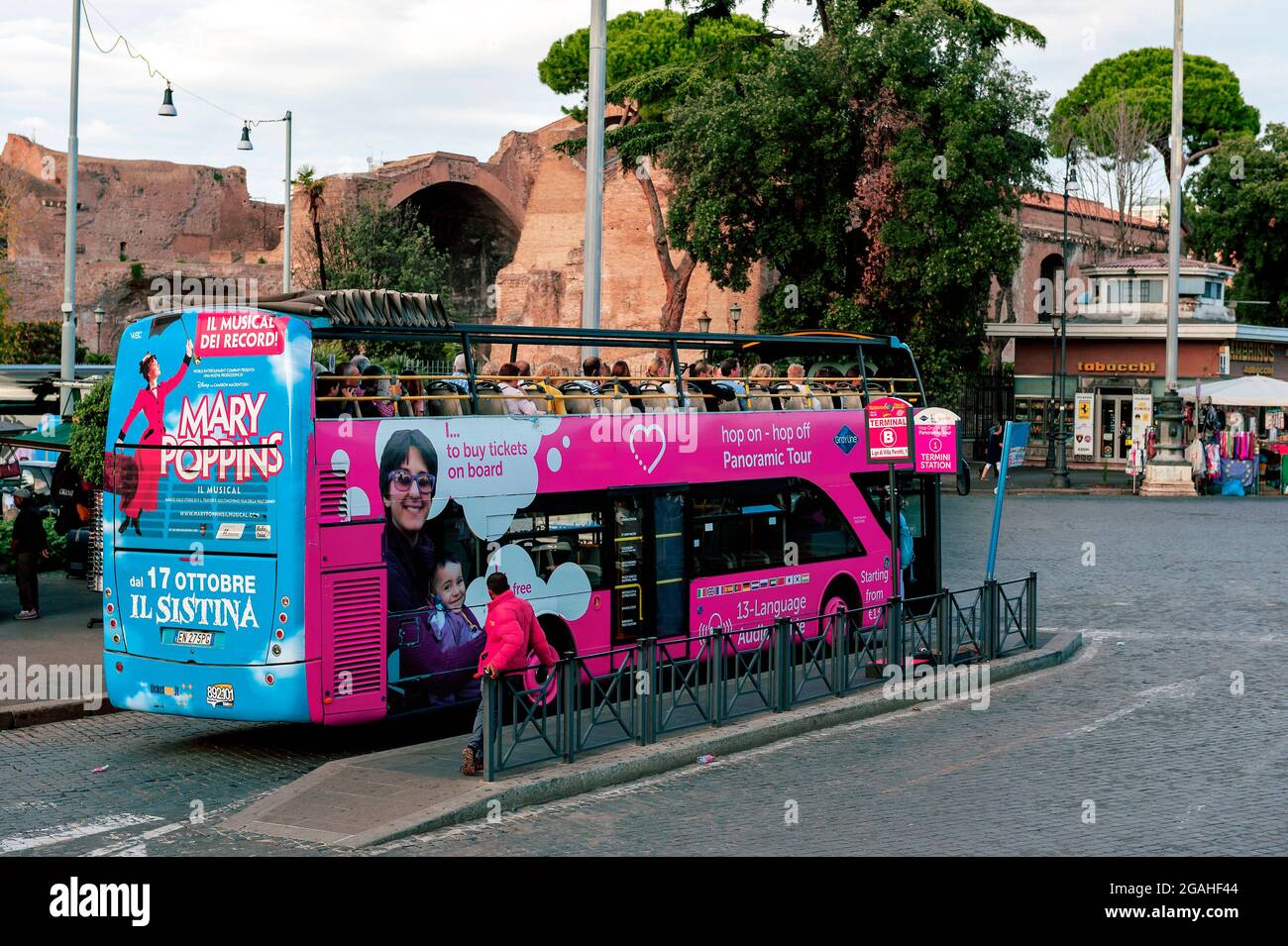 Rome, Italy - October 2019: The Hop On Hop Off Panoramic Tour city ...