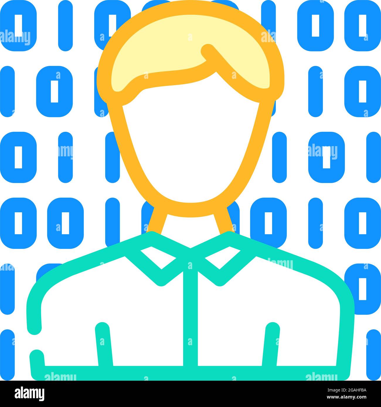 anonymous buyer color icon vector illustration Stock Vector Image & Art ...