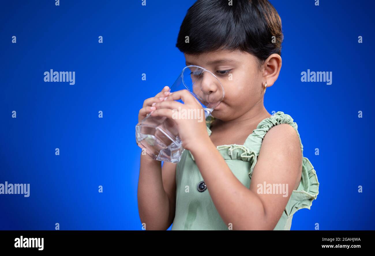 Cute Kids Drinking Water