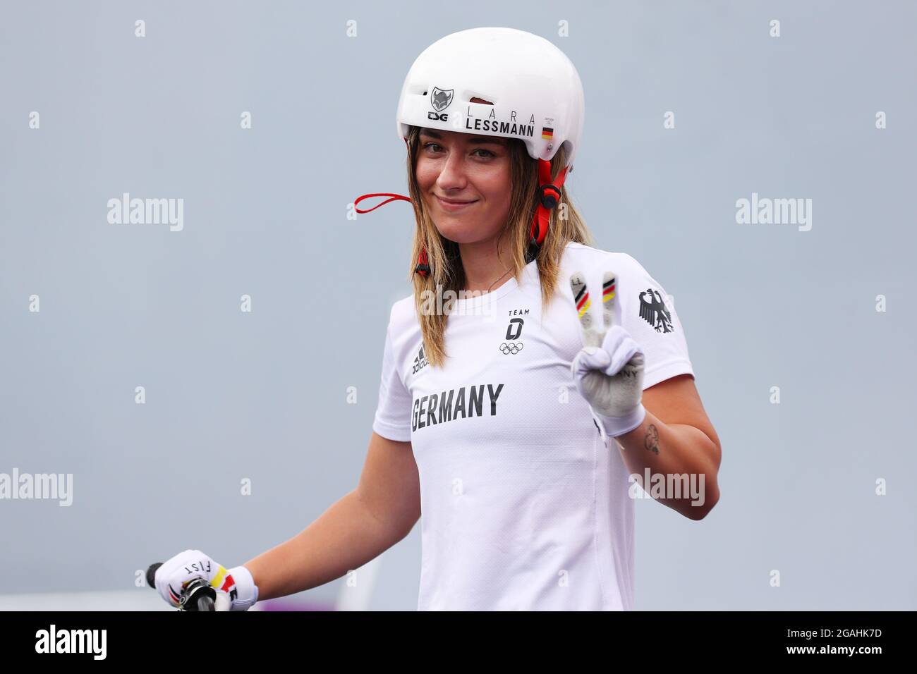 Tokyo, Japan. 31st July, 2021. LESSMANN Lara (GER) Cycling : BMX ...