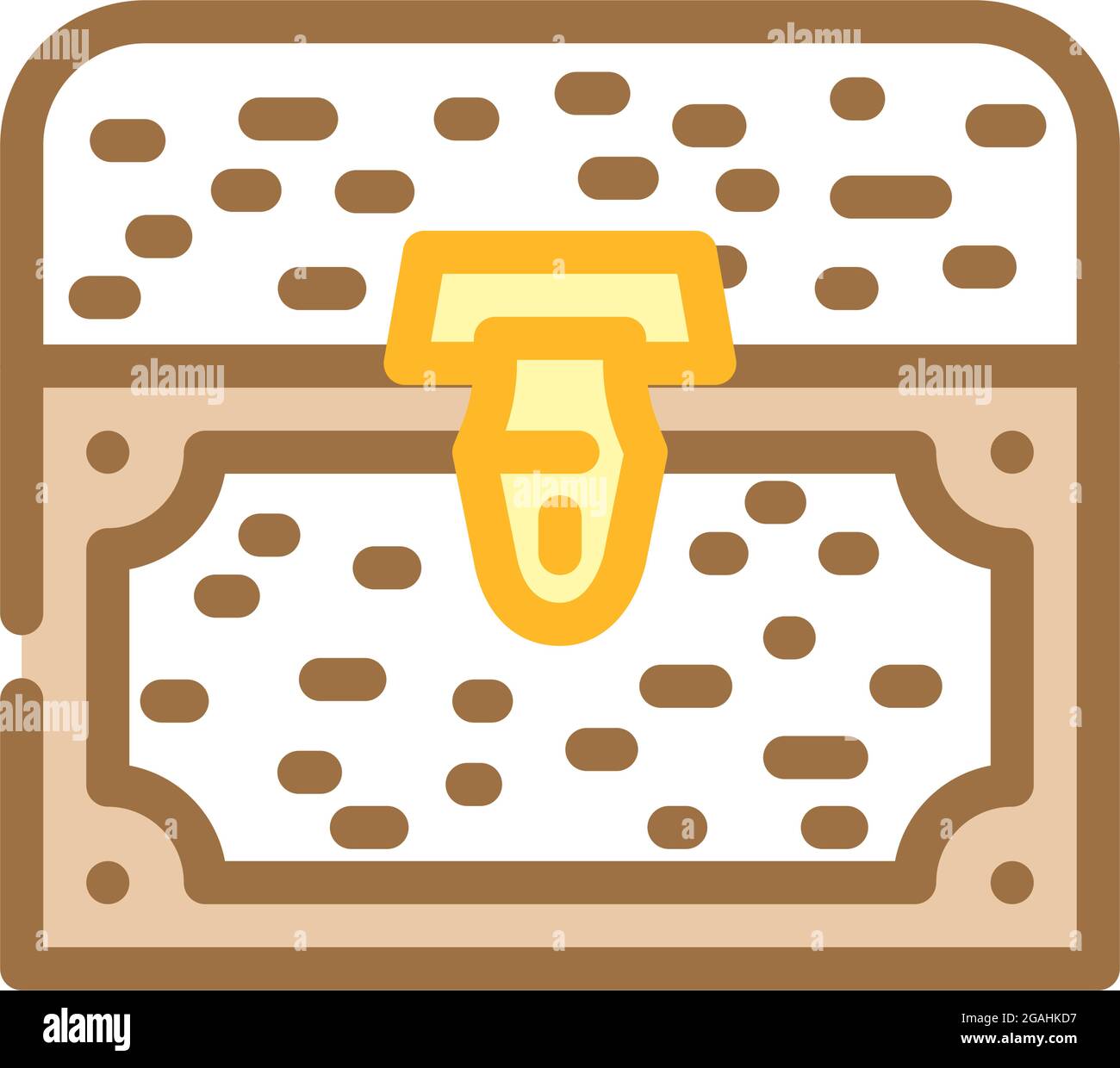 treasure chest color icon vector illustration Stock Vector Image & Art ...