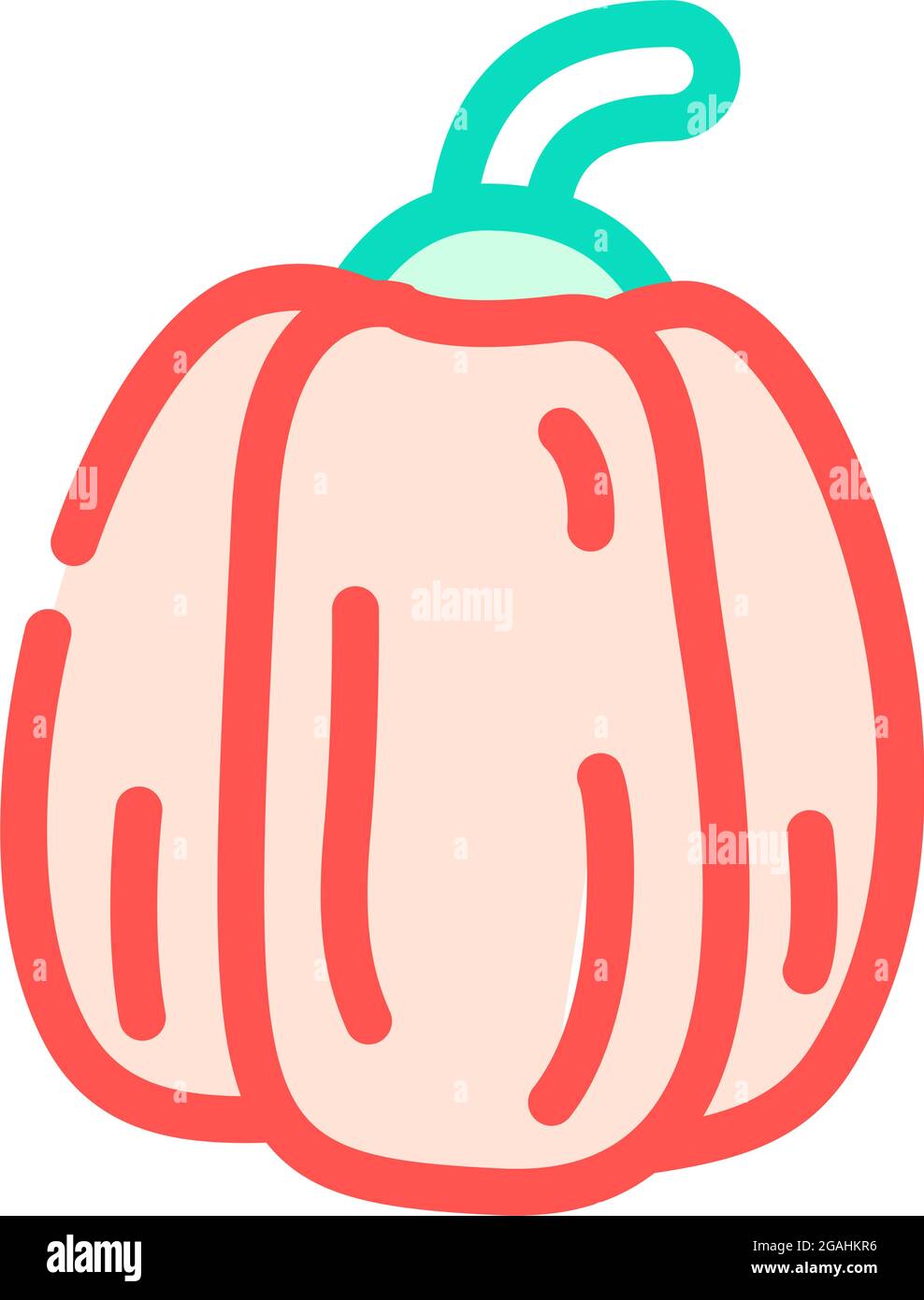 pepper paprika color icon vector illustration Stock Vector Image & Art ...