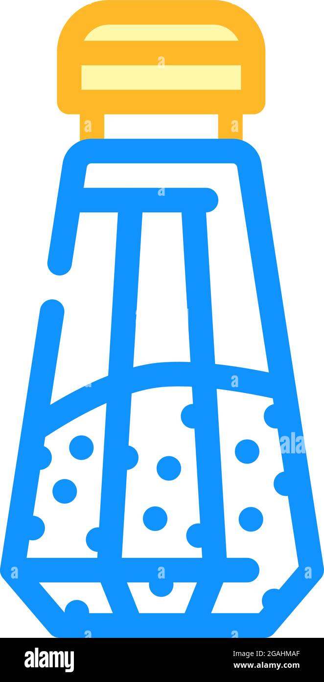 salt in salt shaker color icon vector illustration Stock Vector Image ...