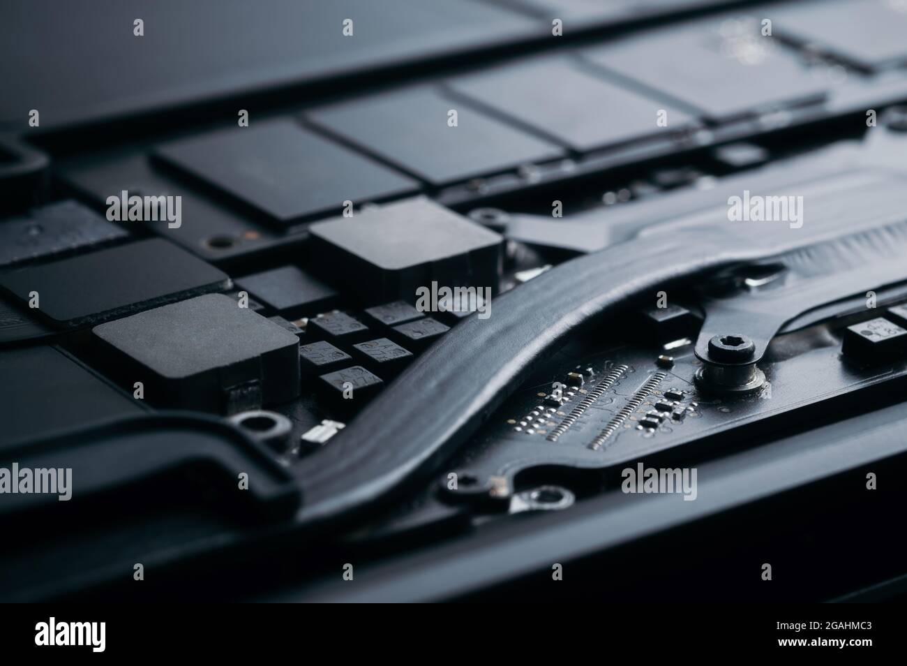 close up part of motherboard from laptop computer Stock Photo - Alamy