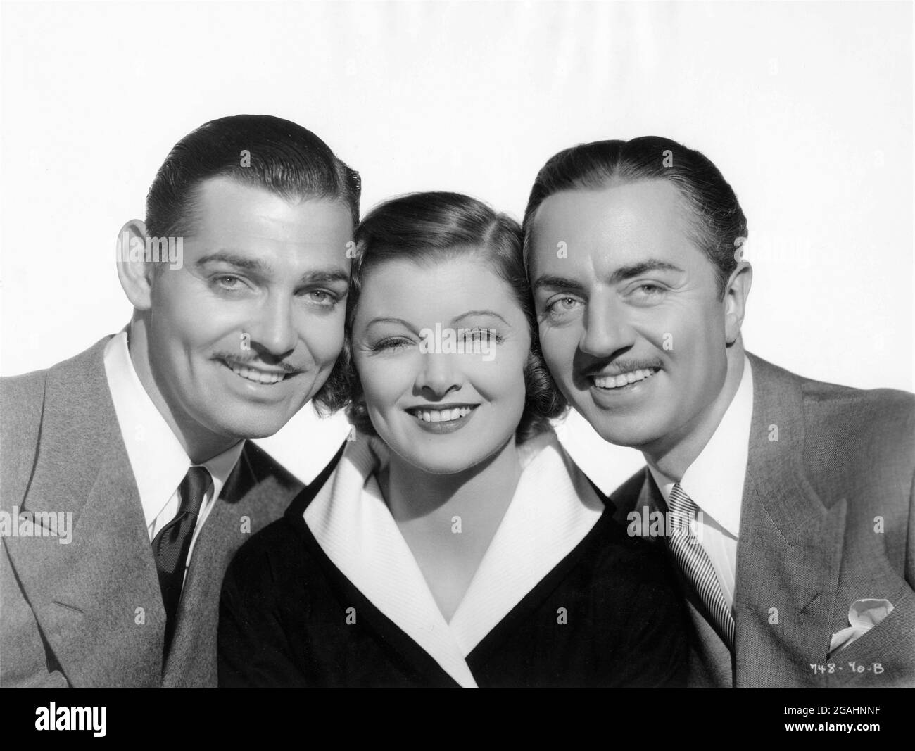 CLARK GABLE MYRNA LOY and WILLIAM POWELL Publicity Portrait by CLARENCE ...