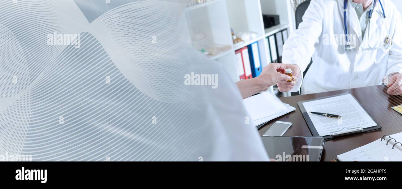 Handing drugs hi-res stock photography and images - Alamy