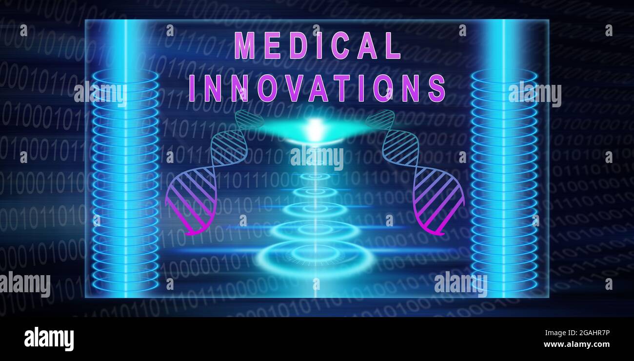 Illustration of a medical innovation concept Stock Photo - Alamy