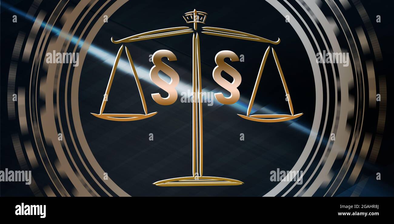 Illustration of a law concept Stock Photo - Alamy