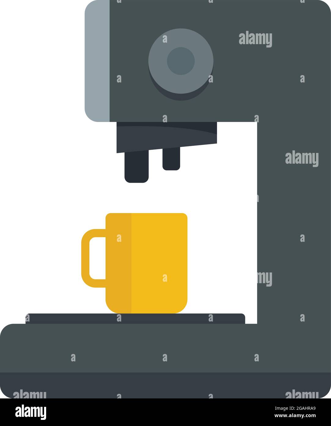 Capsule coffee machine icon. Flat illustration of capsule coffee ...