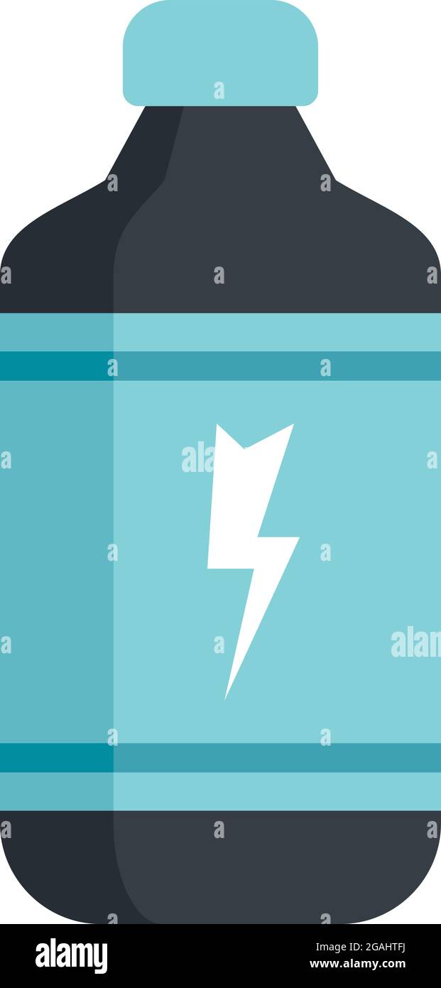 Cold energy drink icon. Flat illustration of cold energy drink vector ...