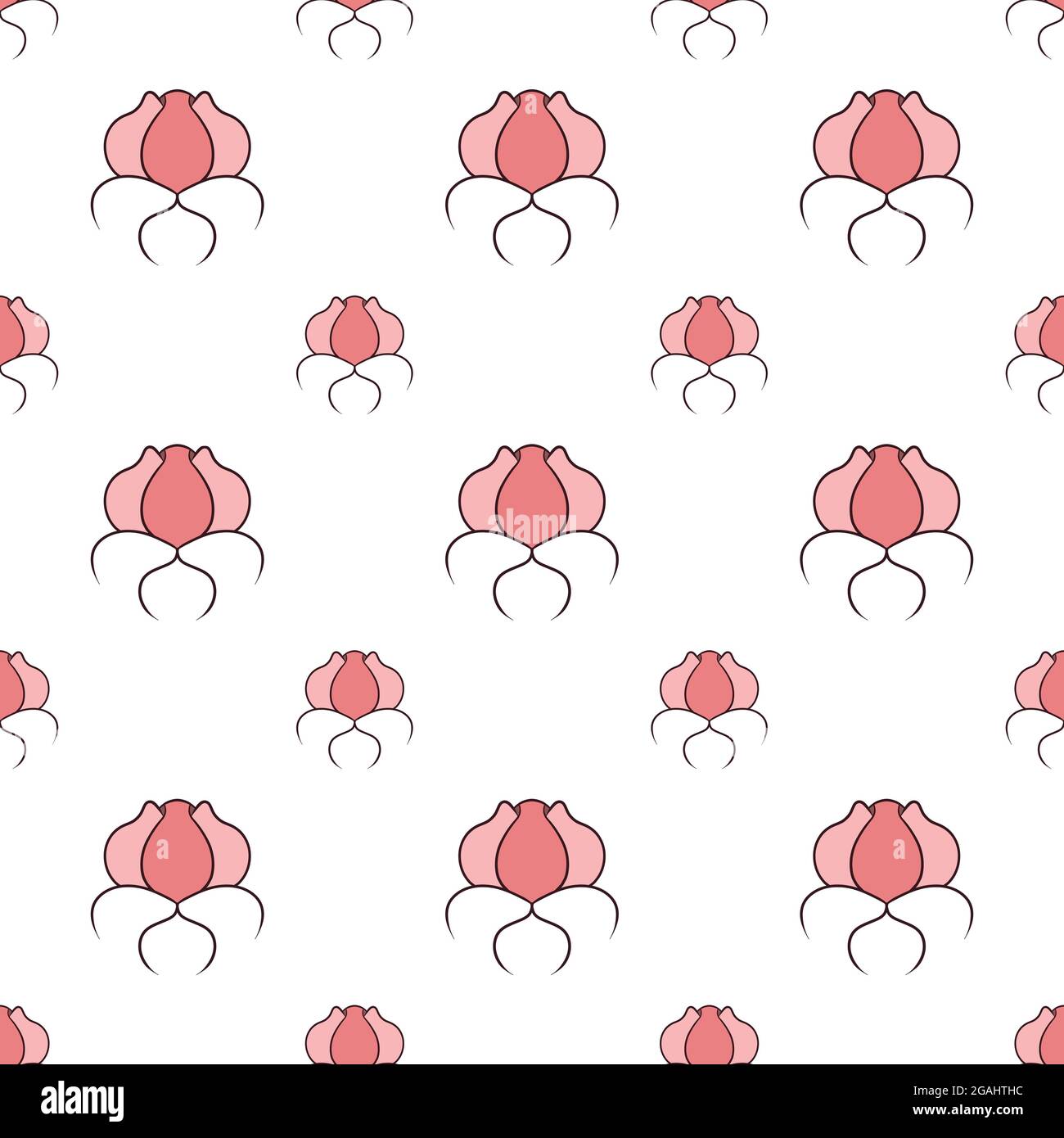 Seamless colored floral pattern for your designs on a withe background ...