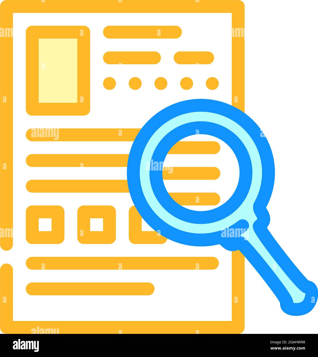 search for information color icon vector illustration Stock Vector ...