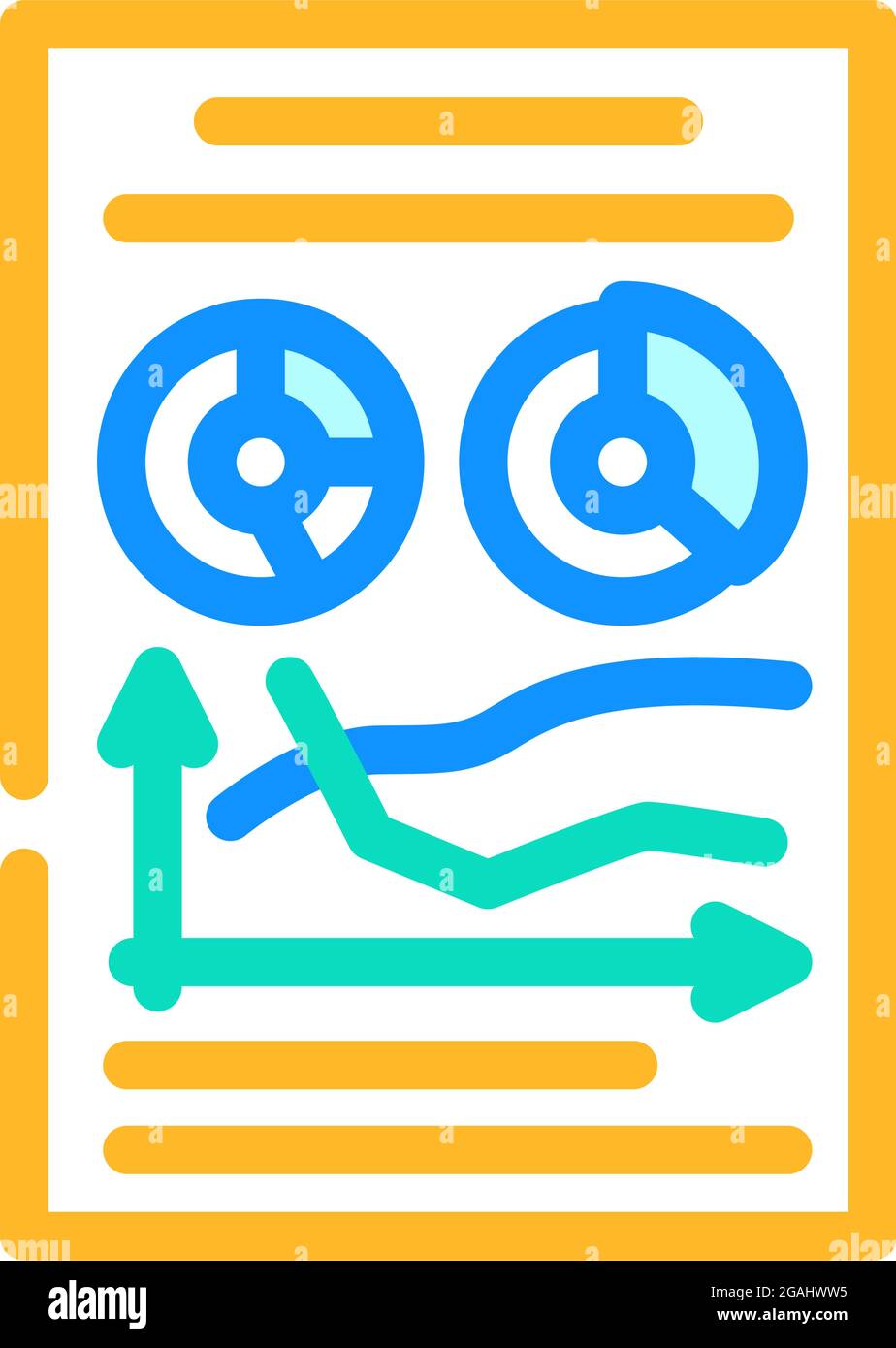 startup growth chart color icon vector illustration Stock Vector Image ...