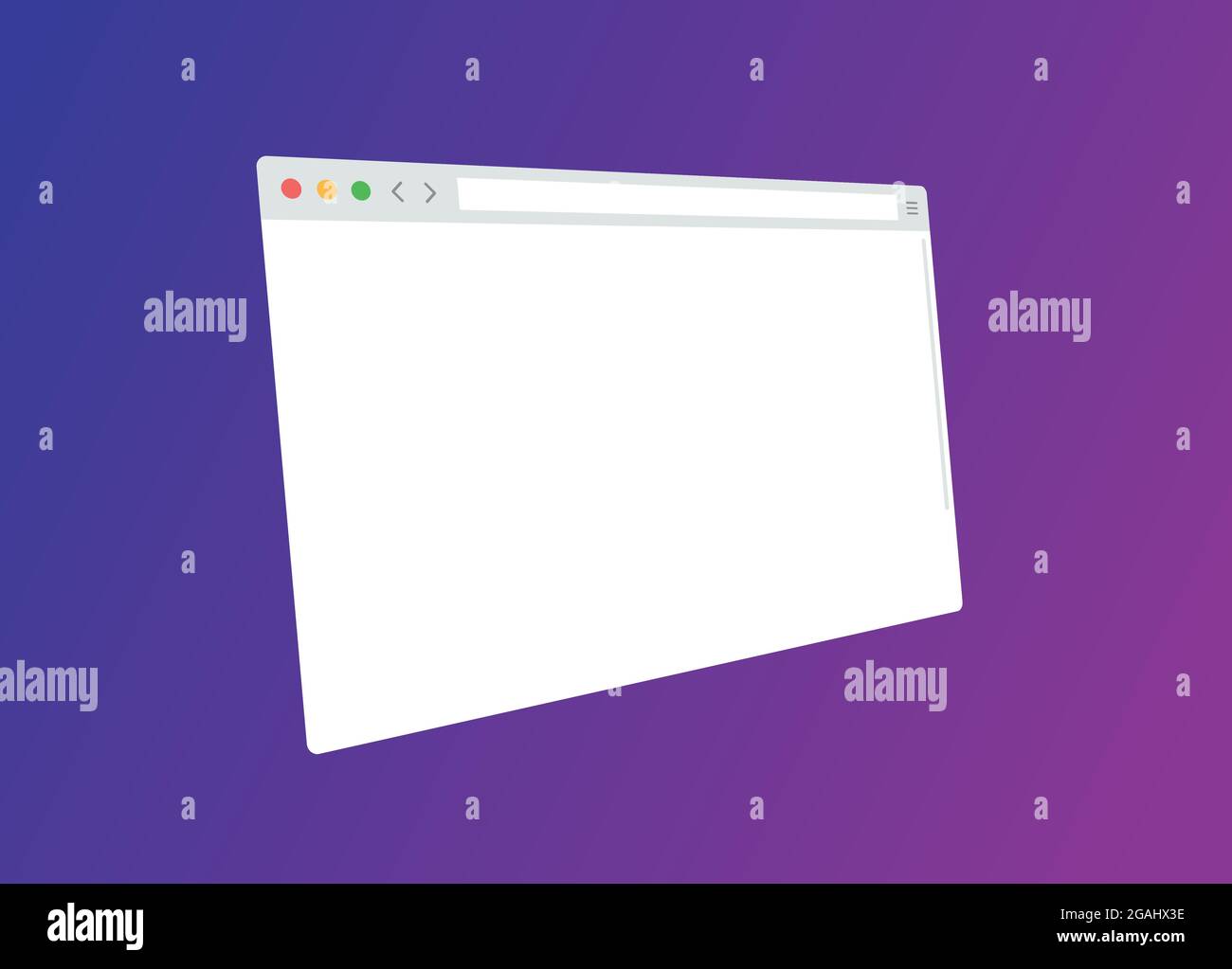 Web-browser window template for showing own web site Stock Vector Image ...