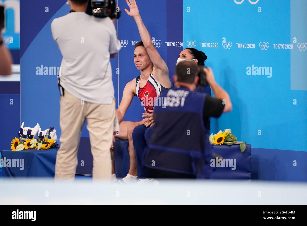 Tokyo, Japan. 31st July, 2021. Ivan Litvinovich (BLR) Trampoline : Men ...