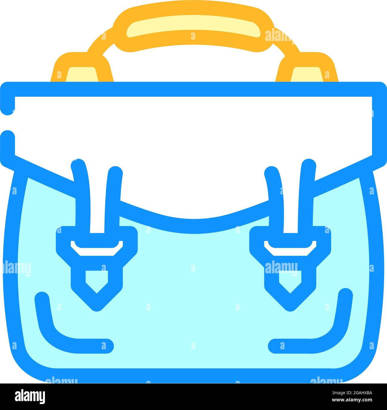 working briefcase color icon vector illustration Stock Vector Image ...