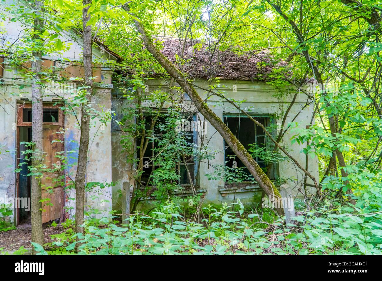 Abandoned decaying Soviet buildings in the city of Pripyat, Ukraine ...