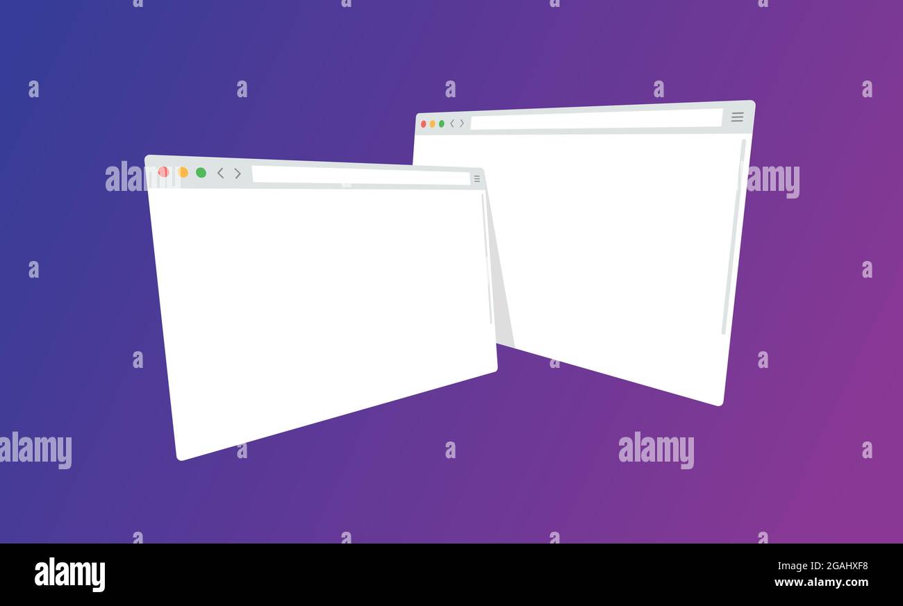 Web browser windows for presentation web graphic Stock Vector Image ...