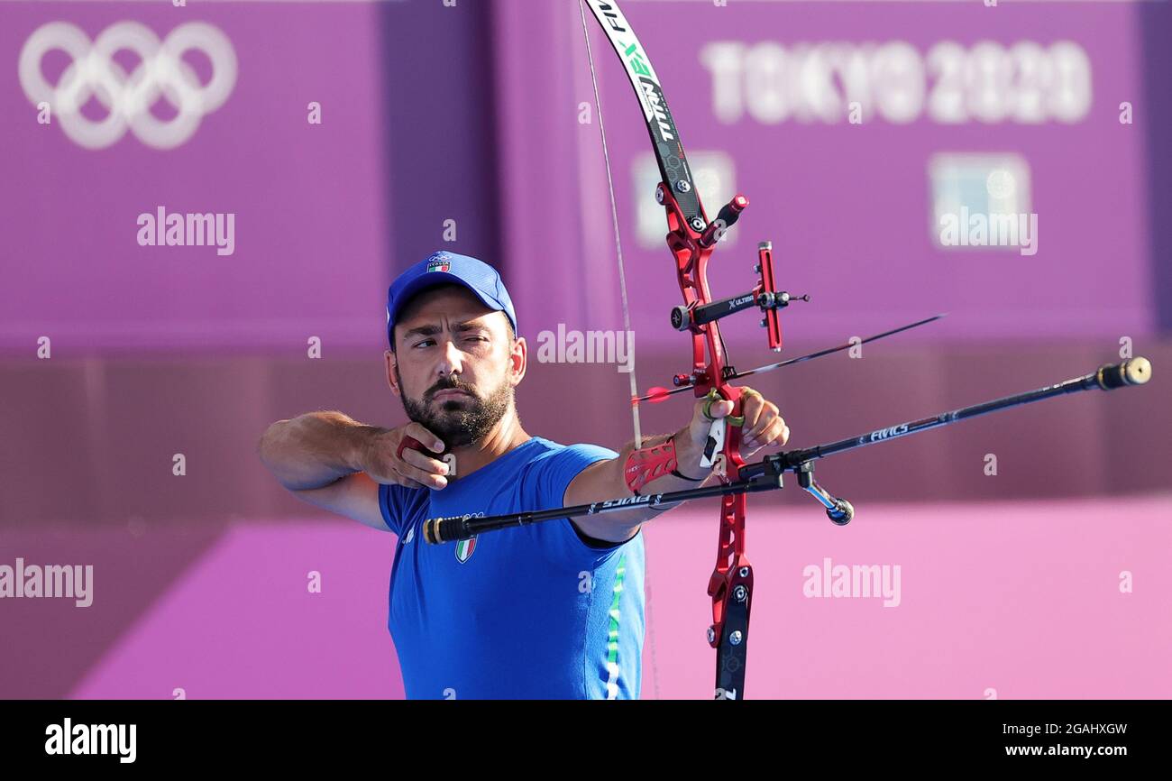 Tokyo, Japan. 31st July, 2021. Italy's Mauro Nespoli competes during ...
