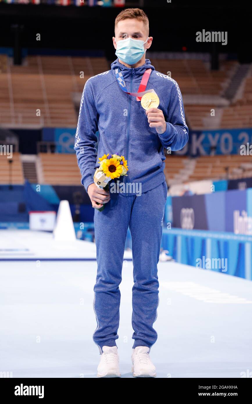 Tokyo, Japan. 31st July, 2021. Ivan Litvinovich (BLR) Trampoline : Men ...