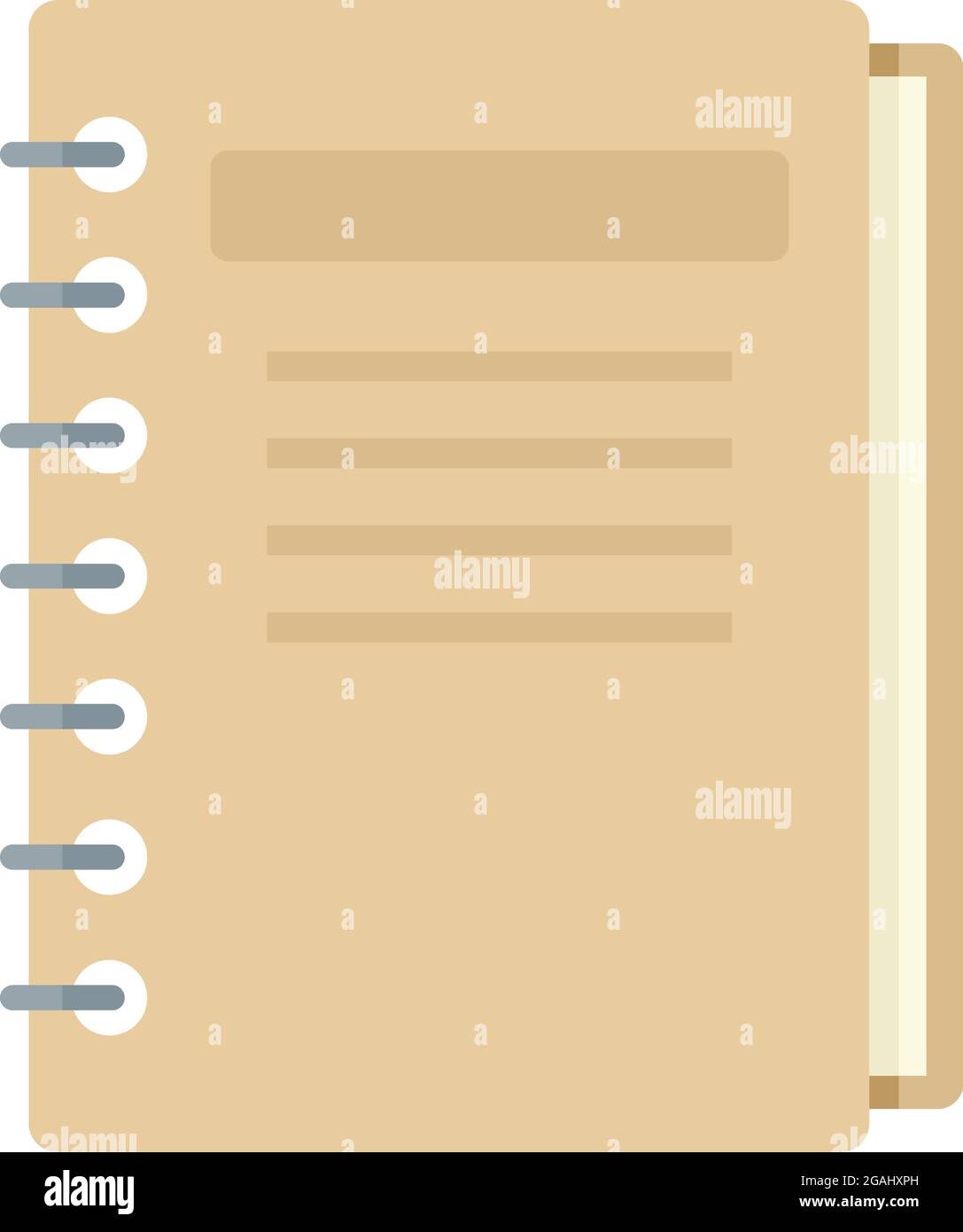 Inventory notebook icon. Flat illustration of inventory notebook vector ...