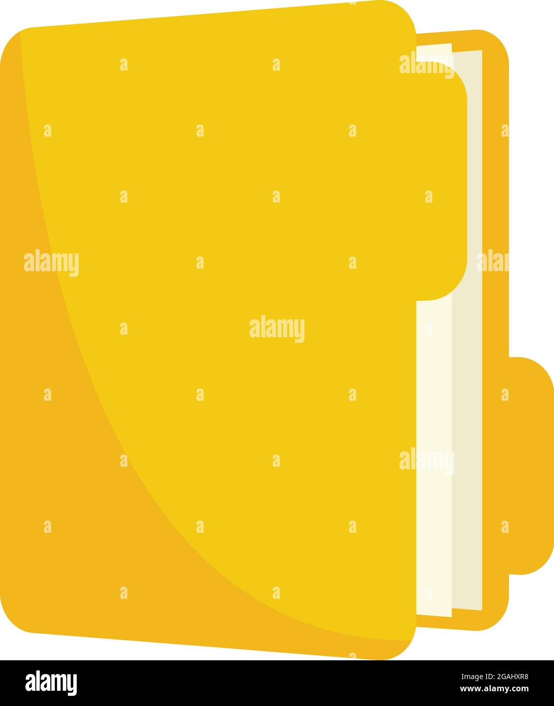 Inventory folder icon. Flat illustration of inventory folder vector ...