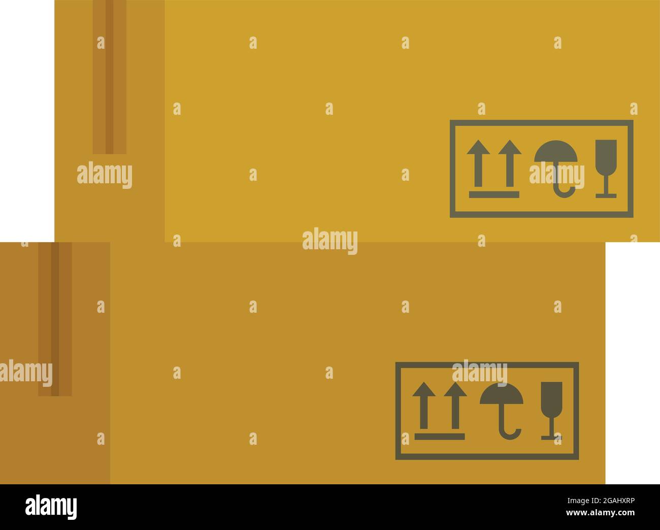 Delivery parcel icon. Flat illustration of delivery parcel vector icon ...