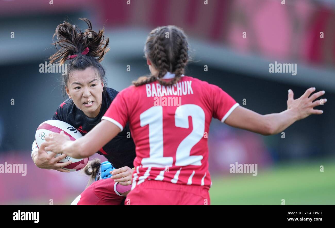 Tokyo, Japan. 31st July, 2021. Chen Keyi (L) of China competes with ...