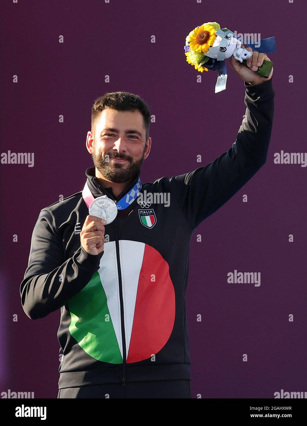 Tokyo, Japan. 31st July, 2021. Silver medalist Italy's Mauro Nespoli ...
