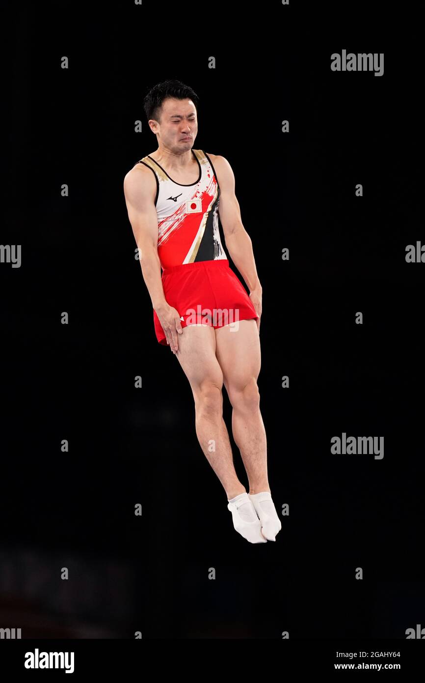 Tokyo, Japan. 31st July, 2021. Daiki Kishi (JPN) Trampoline : Men's Final during the Tokyo 2020 ...