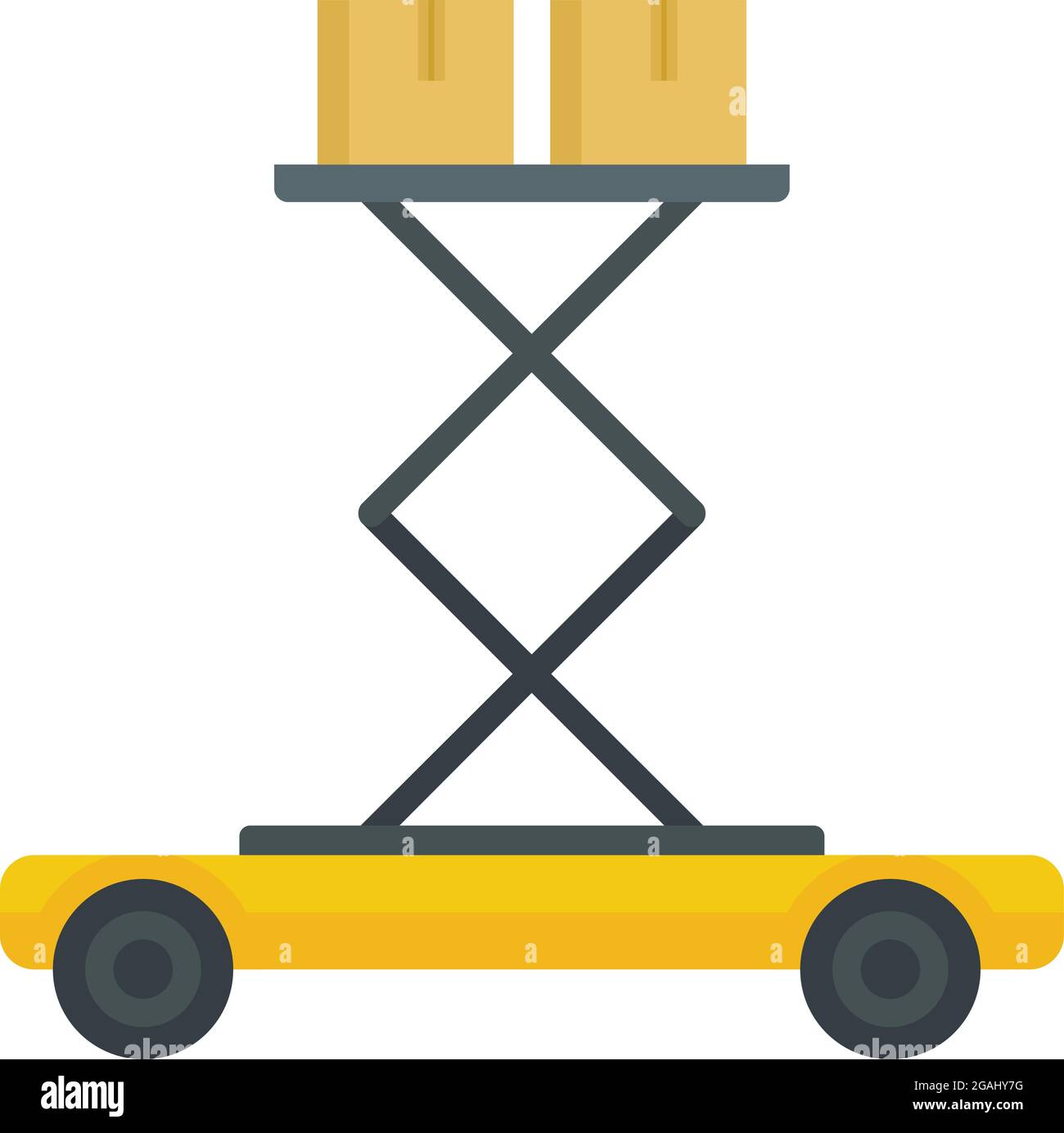 Lift platform icon. Flat illustration of lift platform vector icon ...