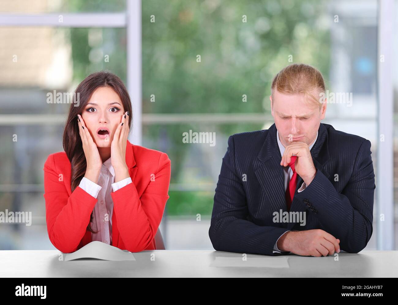 TV anchor training for telling news Stock Photo - Alamy