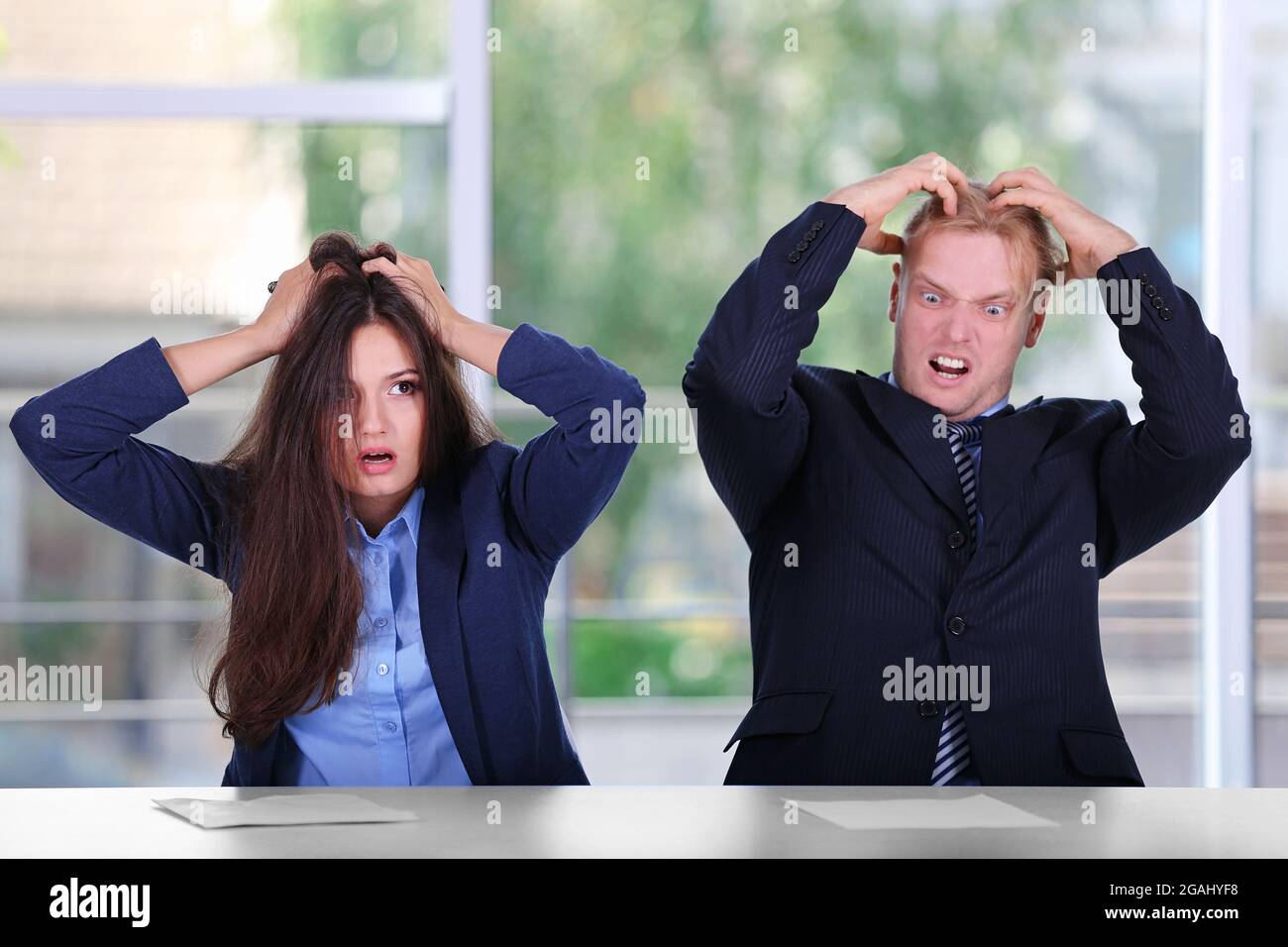 TV anchor training for telling news Stock Photo - Alamy