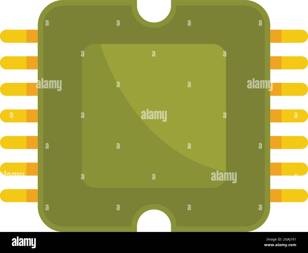 Phone processor icon. Flat illustration of phone processor vector icon ...